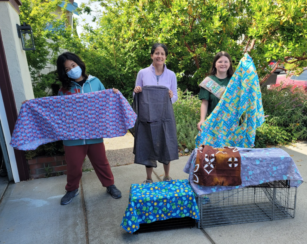 Girl Scouts Going for Silver with DIY TNR Trap Covers - Paws Up Project